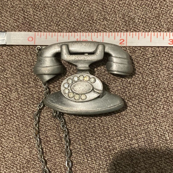 Vintage | Jewelry | Vintage Jj Jonette Jewelry Vintage Telephone Brooch ...